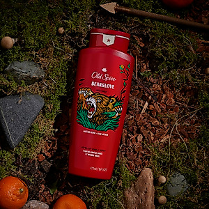 Old Spice Body Wash for Men, Bearglove, Long Lasting Lather, 24 fl oz (Pack of 4)