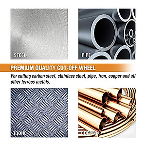 WORKPRO 20-Pack Cut-Off Wheels, 4-1/2 x 7/8-inch Metal&Stainless Steel Cutting Wheel, Thin Metal Cutting Disc for Angle Grinder