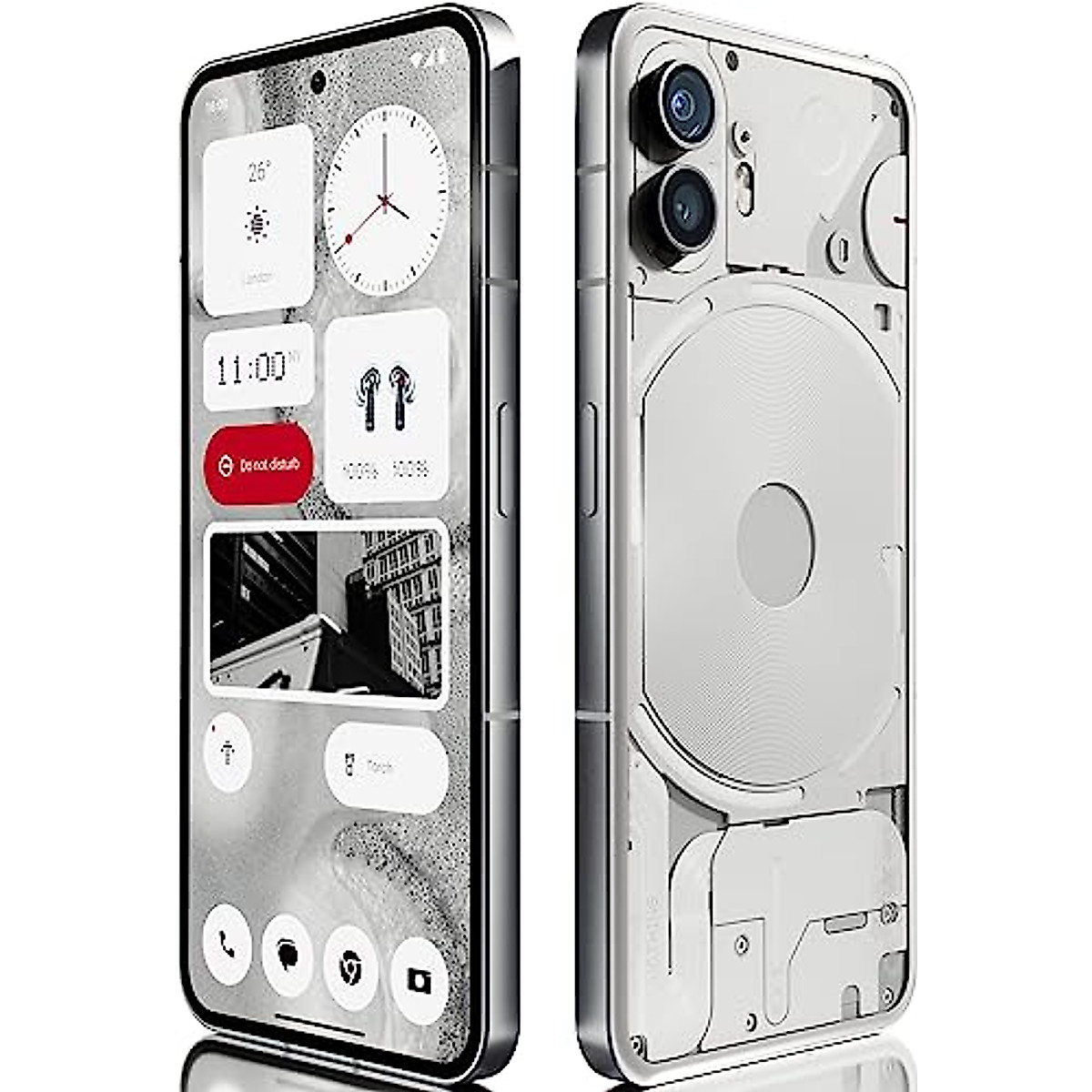 Nothing Phone (2) - 256 GB + 12 GB Ram, Glyph Interface, OS 2.0, 50 MP Dual Camera,OIS, 6.7” LTPO OLED Display, 4700mAh Battery, Water Resistant IP54, LTE, GSM only, Android Phone, White