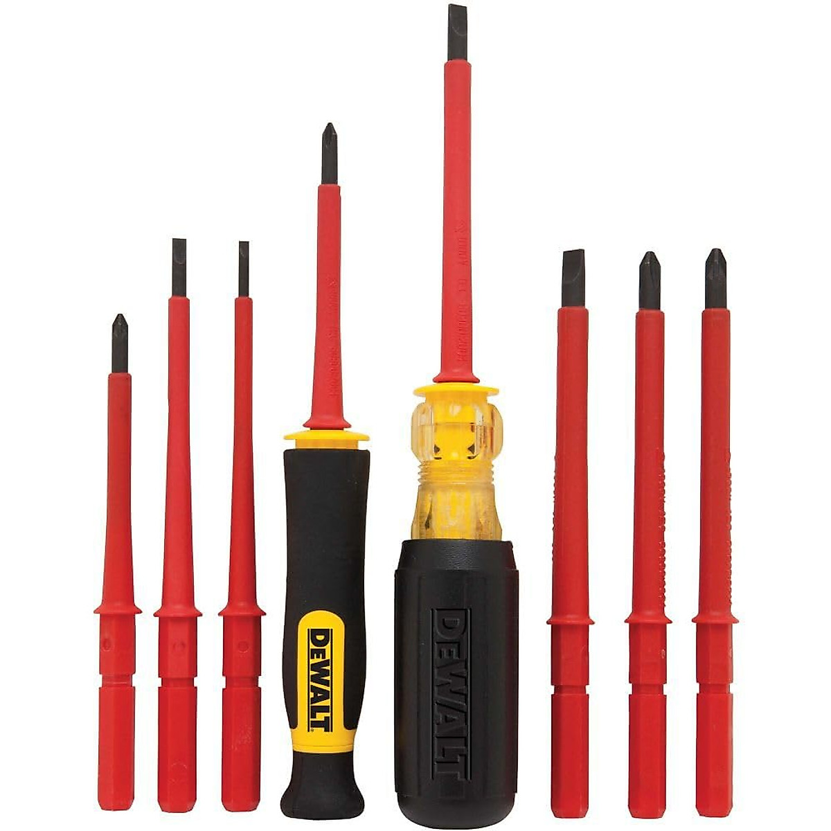 DEWALT Screwdriver Set, Insulated Set, Vinyl Grip, 10-Piece (DWHT66417)