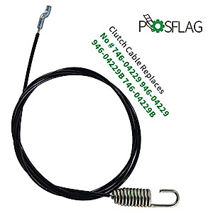 POSFLAG 2 Pack 946-04229B Drive Clutch Cable Replaces 746-04229 Drive Clutch Cable 746-04229, MTD 946-04229, 946 04229B, 746 04229 for Cub Cadet 524SWE, 524WE, 526SWE, 528SWE, 530SWE Snow Throwers