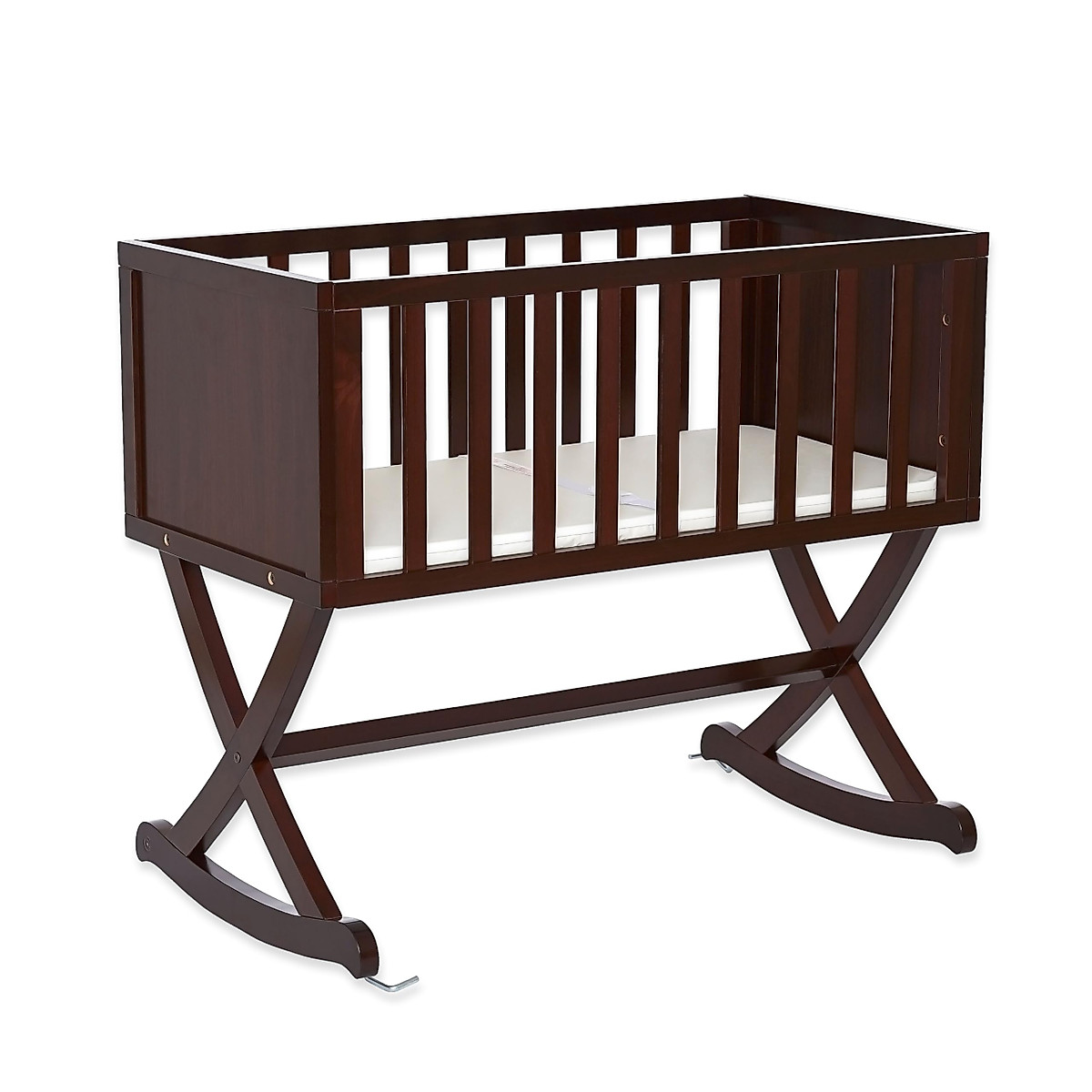 Dream On Me Luna/Haven Cradle, Wood, Espresso, 37x19x31.5 Inch (Pack of 1)