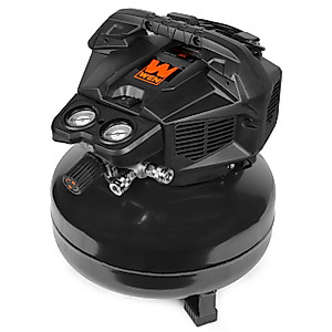 WEN Air Compressor, 6-Gallon, Oil-Free, Pancake Style (AP6092)