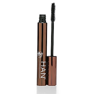 HAN Skincare Cosmetics Vegan Mascara I With Organic Sunflower and Chamomile I 0.25 oz. (Black)