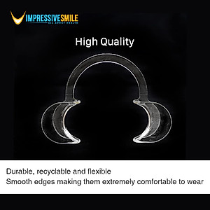 20-Pack- Dental C-Shape Oral Cheek Mouth Lip Retractor Opener for Dental Teeth Whitening or Fun Games - Middle Size