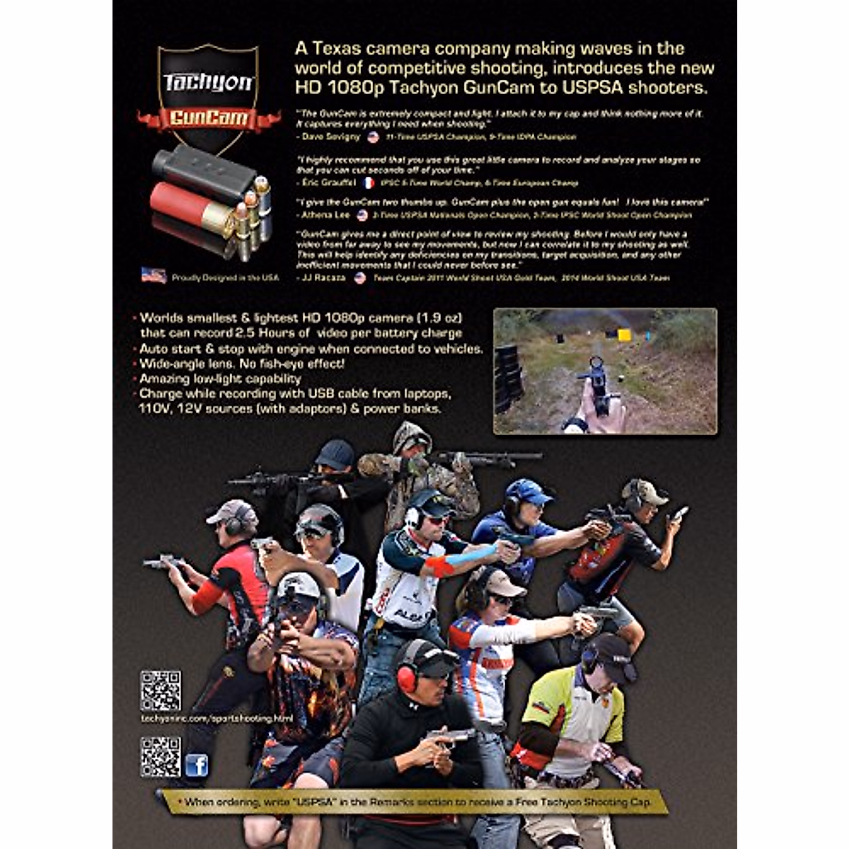 Tachyon OPS Full-HD 1080p Helmet Camera