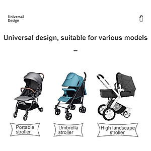 AKOAK Universal Stroller Hook Hanging Bag and Shopping, Large Hook Clasp Stroller Accessories - Easy Hanging Wallet, Diaper Bag, Shopping Bag, Toys, Sports Equipment - Pack of 2, Black