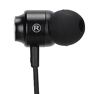 Dilwe Neckband Headphones, Headset Neck Mounted Wireless Headset Neckband Sports Headset Noise Reduction Earplugs with Microphone (Black)