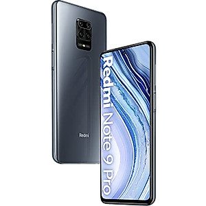 Xiaomi Redmi Note 9 Pro Smartphone - 6.67" DotDisplay,6 GB + 128 GB, 64 MP AI Quad Camera, 5020 mAh (type) NFC, Grigio (Interstellar Grey)