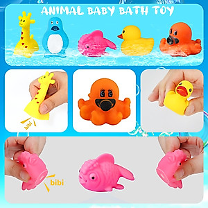 Gonumi Baby Bath Bathtub Toy with Shower Head Suction Cup Spinner Swimming Turtle, Toys Gifts for 6 to 12 Months, Toddlers 1-3, Kids Age 2-4,4-8, Water Gift Boys Girls New Born