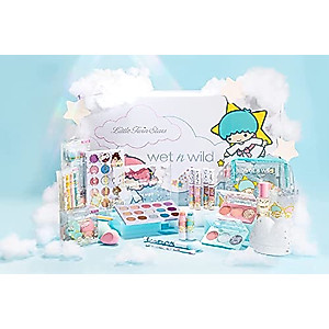 wet n wild Little Twin Stars Full Makeup Set | Gift Set | Primer | Setting Spray | Makeup Brushes | Highlighters | Makeup Sponges | 15-Pan Pigment Palette | Lip Scrub | Lip Gloss, Full Collection