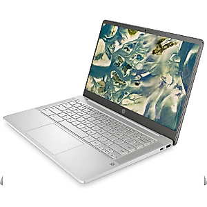 HP Newest Flagship Chromebook 14" HD Touchscreen, Intel Dual-core Processor Up to 2.7GHz, 4GB LPDDR4 Memory, 64GB SSD Storage, Webcam, Chrome OS, (Renewed)
