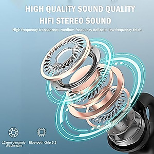 MaxKite Wireless Ear Clip Bone Conduction Headphones Bliuetooth Bonibuds Open Ear Earbuds Ear Clips Ear Buds Bone Conduction Earbuds for Running Sports Cycling Driving