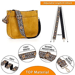 HKCLUF Wide Purse Strap Women Guitar Strap Purse For Women Adjustable Replacement Straps for Handbags Crossbody Shoulder Bucket Bag Replacement Belt