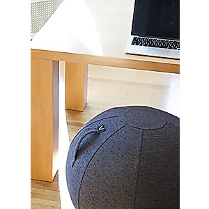 Vivora Luno - Sitting Ball Chair for Office and Home, Lightweight Self-Standing Ergonomic Posture Activating Exercise Ball Solution with Handle & Cover, Classroom & Yoga, Standard