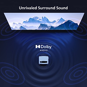 NexiGo [2 Pack] Native 1080P Projector, 5G Wi-Fi, 5G Wi-Fi, Outdoor Movie Projector, Bluetooth 5.1, Dolby_Sound Support, Compatible w/TV Stick, iPhone, Android, Laptop, Console