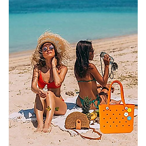 3 PCS Flowers Charms for Bogg-Bags Cartoon Flowers Decorative Charms for Tote Bags Plant Accessories for Beach Totes Gift Party Favor (Yellow Pink and Blue)