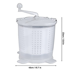 Serlium Portable Washing Machine, Ozone Sterilization Mini Washer with Dehydration Basket Intelligent Underwear Washer Socks Baby Clothes Towels Delicate Items Quick Operation