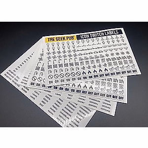 600pcs Light Switch Labels Stickers | Transparent | Light, Fan, Bathroom, Kitchen, Garage, Heater, AC for Home or Office | Labels for Light Switches and Outlets | Home Automation