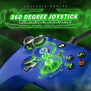 Upgraded】 YUYIU Wired Controller for Xbox Series X|S, Xbox One, Windows 10 and Above