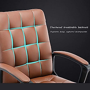 SHAWLA Chairs Mid-Back Flannel Adjustable Computer Office Desk Chair Lifting Study Chair (Color:Black)