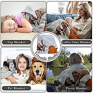Custom Blanket With Photos Text Personalized Flannel Throw Blanket Customized Picture Blankets for Kids Adult Mother Father Friends Lovers Pets Personalized Gifts Birthday Halloween Christmas 40*50 In