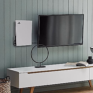 Monzlteck Wall Mount for PS5(Disc and Digital),All Metal Vertical Hanging on Wall, Space Saver, Easy to Install(Black)