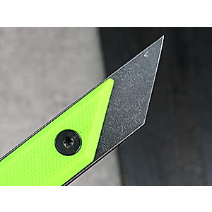 Ccanku C1146 Fixed Blade Knife,440C Blade G10 Handle EDC Tool Knife for Outdoor, Camping, Hiking, Fishing with kydex Sheath (Light Green)