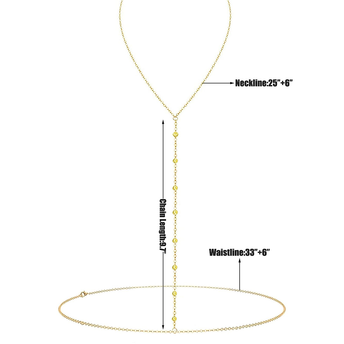 Minimalist Gold Satellite Beads Belly Waist Body Chain Adjustable Trendy Beach Bikini Jewelry Handmade for Women Sexy