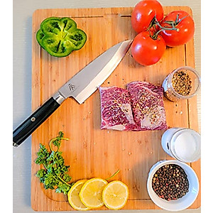 TAILOR MADE CHEF Deba Knife, 6.5 inch Fish Fillet Knife, Stainless Steel Single Bevel Chef Knife Japanese Kitchen Knife for Fish Cutting with Ergonomic Handle, Ultra Sharp