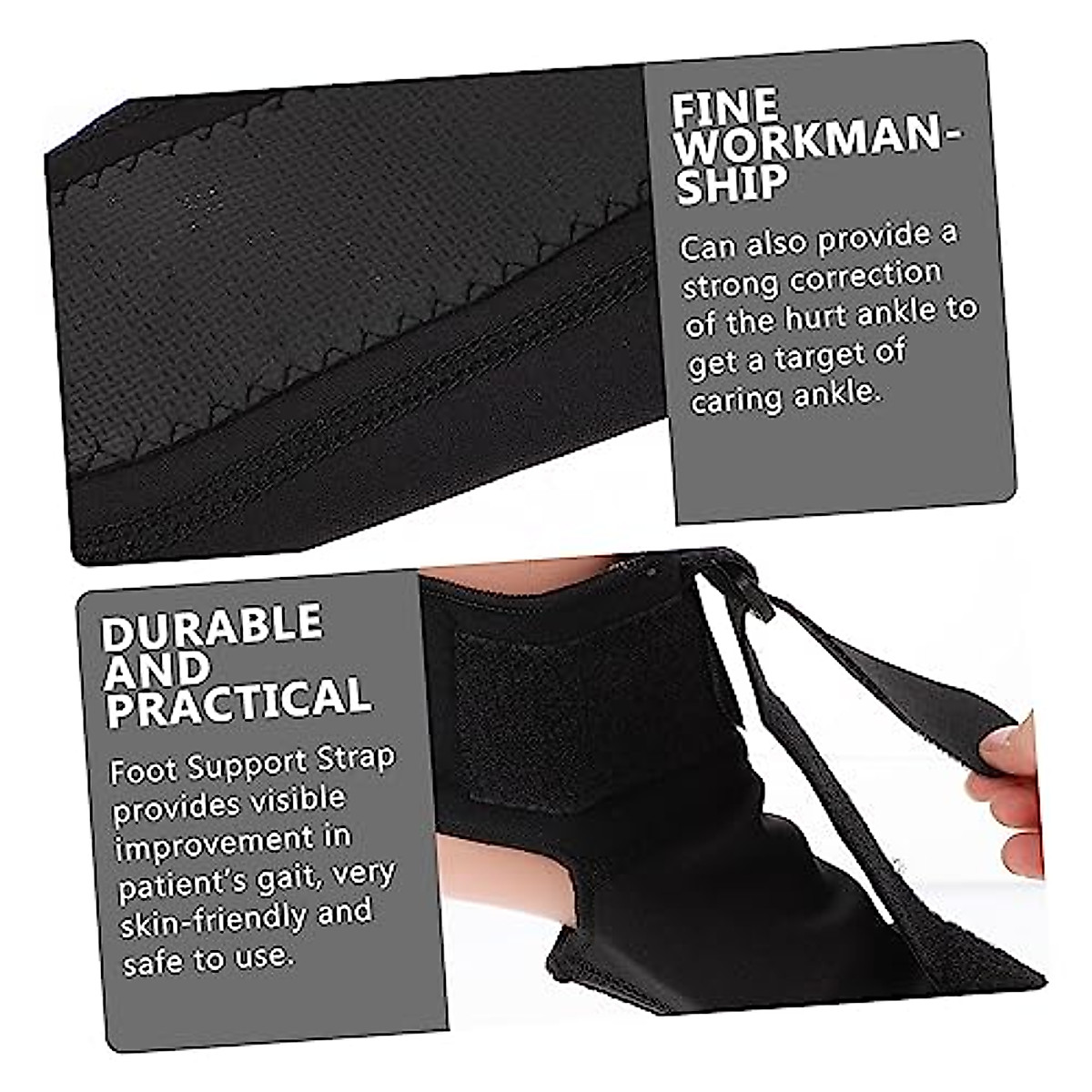LALAFINA Foot Inversion Protector Night Splints Foot Arch Supports Calf Brace Footnight Splint Ankle Support Sleeve Foot Support Stabilizer Non-skid Foot Sprains Strap Foot Orthotic Tool