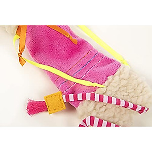 SmartyKat Leggy Llama Kicker Plush Catnip Cat Toy - White/Pink, One Size