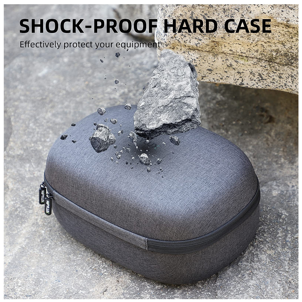 For PlayStation VR2 PSVR2 Storage Bag Carrying Case, Portable Handheld Zipper Bag for VR Headset & Handle Accessories