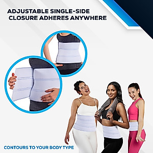 NYOrtho Abdominal Binder Lower Waist Support Belt - Compression Wrap - Men - Women MADE IN USA (30" - 45") 3 Panel - 9"