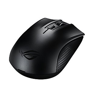 ASUS ROG Strix Carry Ergonomic Optical Gaming Mouse with Dual 2.4 GHz/Bluetooth Wireless Connectivity, 7200-DPI Sensor and ROG-Exclusive Switch Socket Design