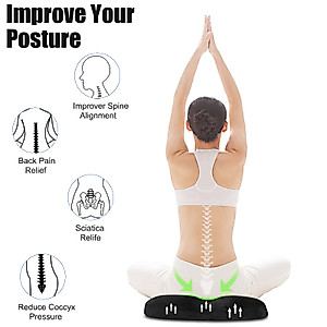 HOMCA Travel Pillow, Portable Head Neck Rest Inflatable Pillow from, Design for Airplanes, Cars, Buses, Trains, Office Napping, Camping - Includes Free Eye mask