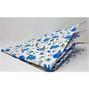 Gift Wrapping Paper 30" x 84" Sheet Vintage Style (Baby Boy)