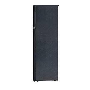 RCA RFR1055-BLACK, Retro 2 Door Apartment Size Refrigerator with Freezer, 10, Black, cu ft