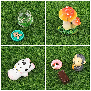 Ioffersuper 10Pcs Artificial Garden Grass Lawn 6 x 6 Inches Life-Like Fairy Turfs Grass Lawn Miniature Ornament for DIY Holiday Village Farm Craft Displays Landscape Dollhouse Grass Decoration