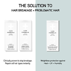 ILES FORMULA Haute Performance Sulfate Free Shampoo - Deep Cleanse, Volumize and Detangle + Stops Hair Breakage, Color & Extension Safe - For All Ages & Hair Types, 6.8 Fl Oz (200 ML)