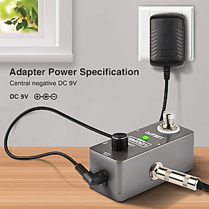 LEKATO Guitar Looper Effect Pedal Loop Pedal Unlimited Overdubs 5 Minutes Looping Time Looper Pedal with USB Cable and 9V 0.6A Pedal Power Supply Adapter