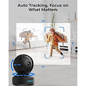 REOLINK E1 Pro 4MP Indoor WiFi Camera Bundle with 32GB Micro SD Card, 2.4/5 GHz Wi-Fi, Two Way Talk, Motion Tracking, Motion Detection for Baby and Pet Monitor