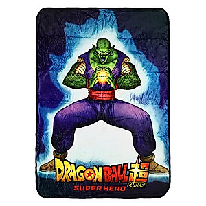 Bioworld Dragon Ball Super Hero Piccolo Digital Print Twin Size Throw Blanket