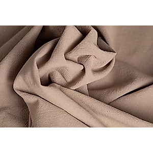 Flour Sack Kitchen Towels 100% Cotton Tan, Set of 6, Crinkle Finish Tea Towels, Low Lint and Absorbent Dish Towels for Kitchen, Oeko-Tex Cotton, 28 in x 29 in