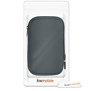 kwmobile Carrying Case Compatible with Nintendo 3DS XL - Neoprene Console Pouch with Zipper - Grey