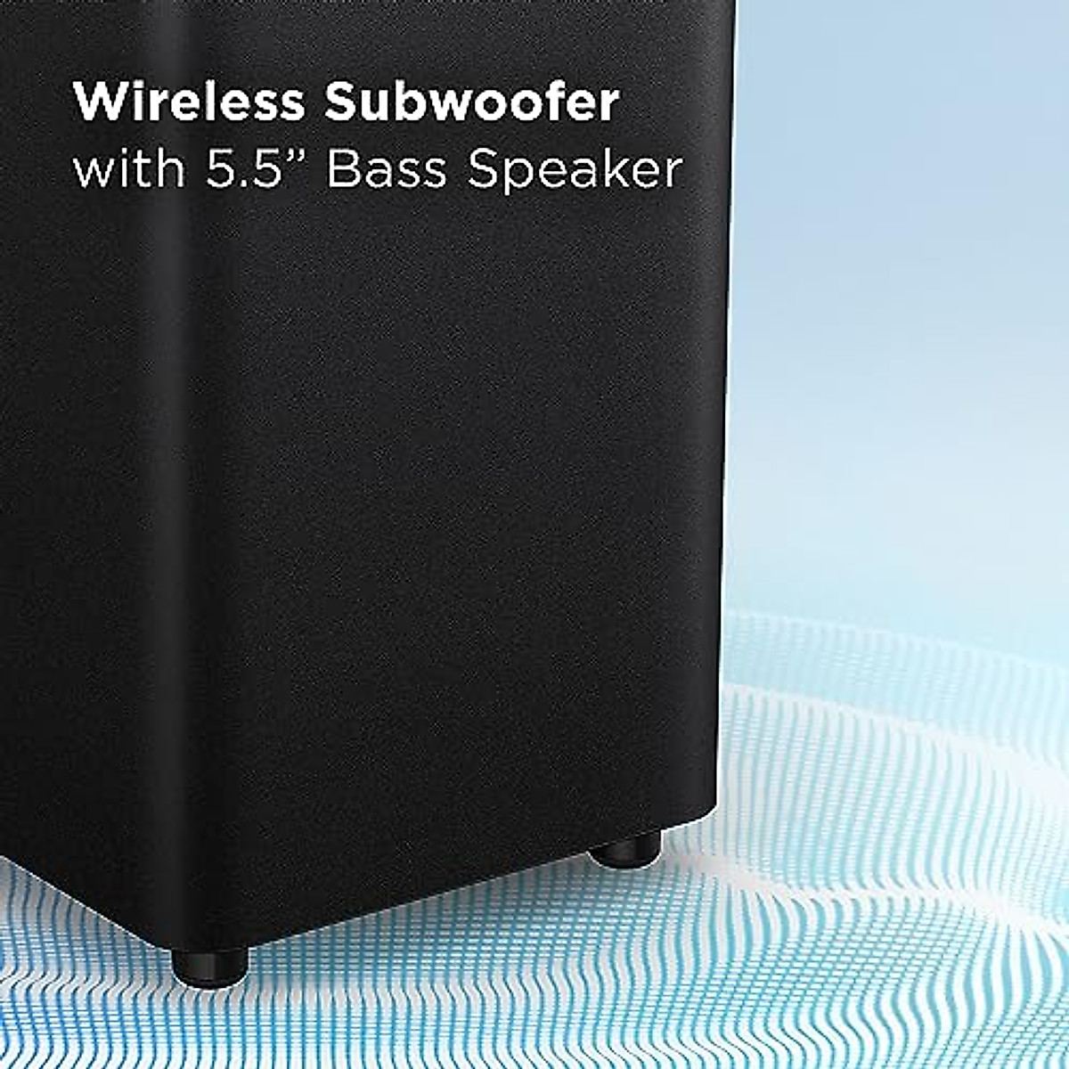 TCL 3.1ch Sound Bar with Wireless Subwoofer, (S4310, 2023 Model), Built-in Center Channel, Dolby Audio, DTS Virtual:X, Bluetooth, Wall Mount and HDMI Cable Included,Black