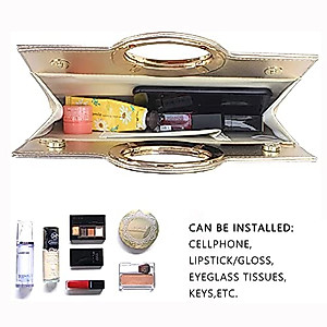 GESU Clutch Purses for Women Rhinestone Evening Bag Wedding Party Cocktail Purses Handbags,Gold.