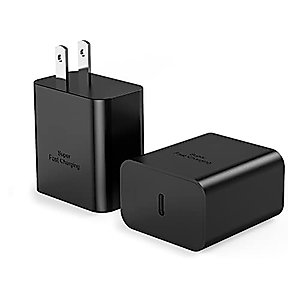 45W USB C Charger, Samsung Super Fast Charging USB Type C Wall Charger Block for Samsung Galaxy S22 Ultra/S22+/S22, Note 20/S20/S21, Galaxy Tab S7/S7+/S8/S8+/S8 Ultra,PPS Wall Charger (2 Pack)