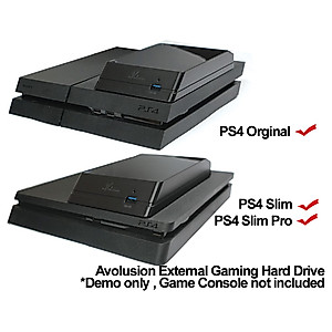 Avolusion HDDGear 4TB (4000GB) 7200RPM 64MB Cache USB 3.0 External PS4 Gaming Hard Drive (PS4 Pre-Formatted) - PS4, PS4 Slim, PS4 Slim Pro - 2 Year Warranty (Renewed)