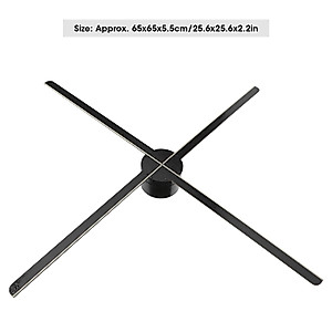 Bindpo 3D Hologram Fan, 65CM 3D Hologram Fan Advertising Holographic Projector Naked Eye 3D Rotating Electric Fan Advertising Projecto, for Shop, Mall, Party Advertising Display(US)